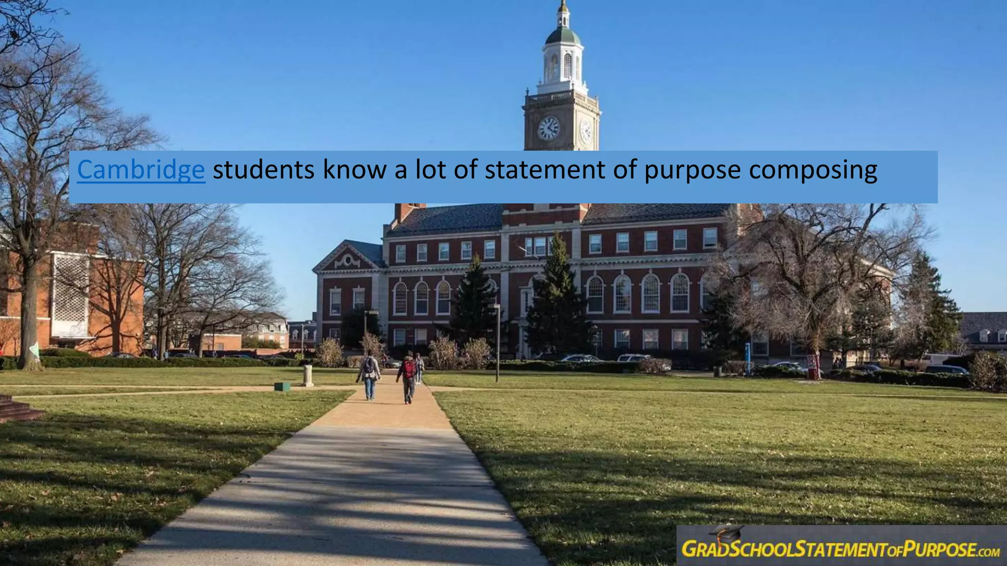 What is format for statement of purpose for graduate school? | PPTX