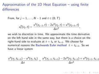 How to Solve a Partial Differential Equation on a surface | PPT