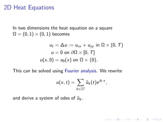 How to Solve a Partial Differential Equation on a surface | PPT