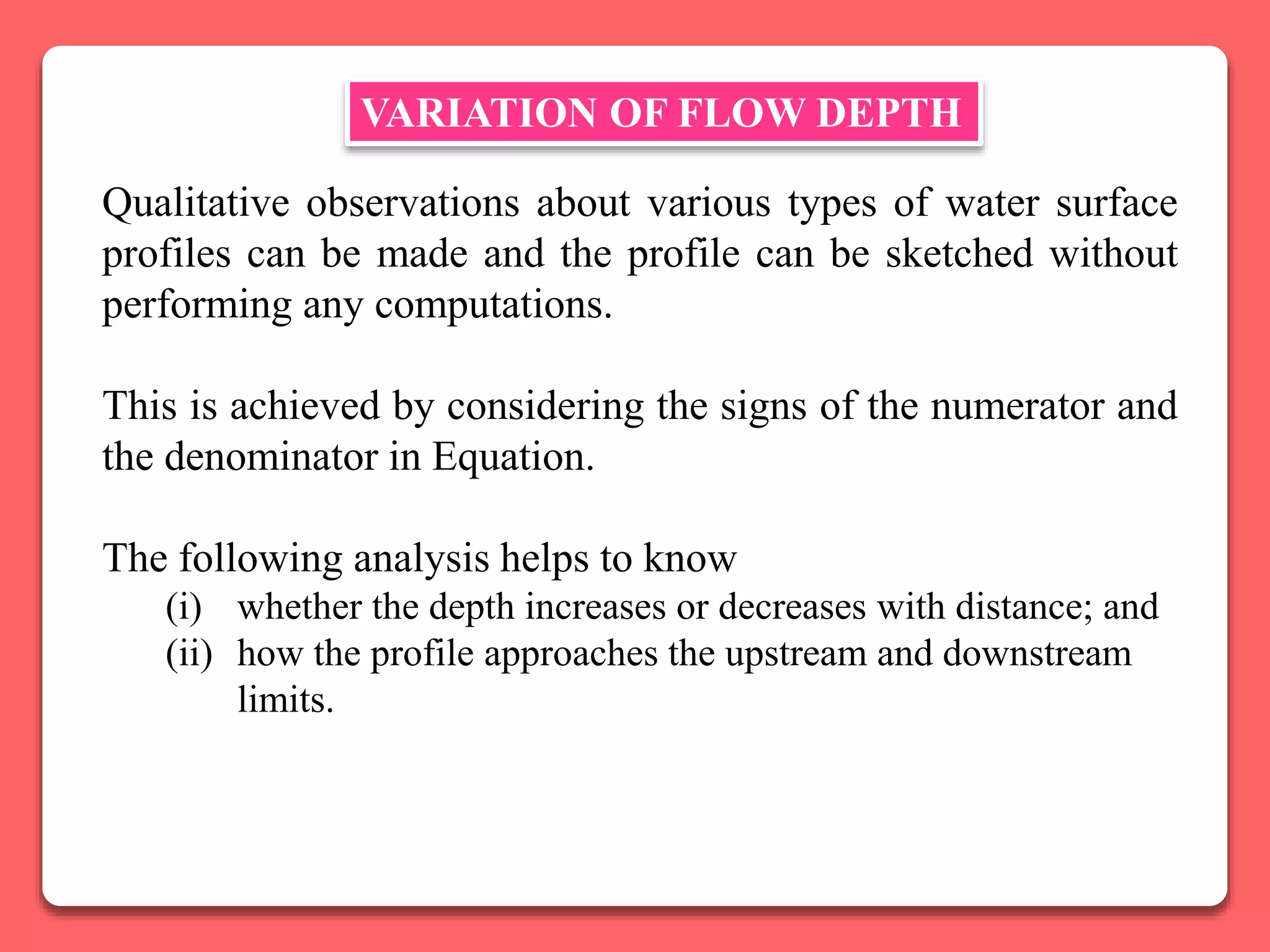 Gradually varied flow | PPTX