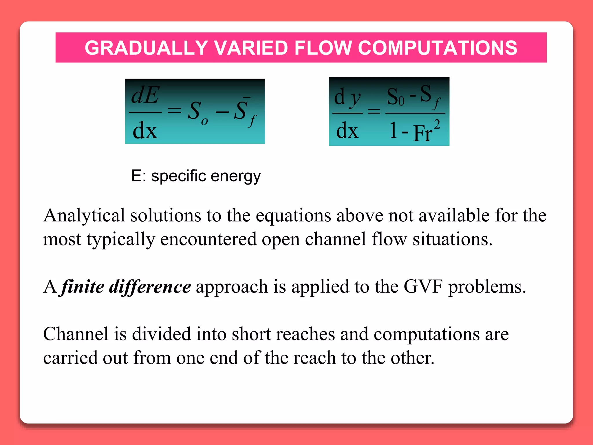 Gradually varied flow | PPTX