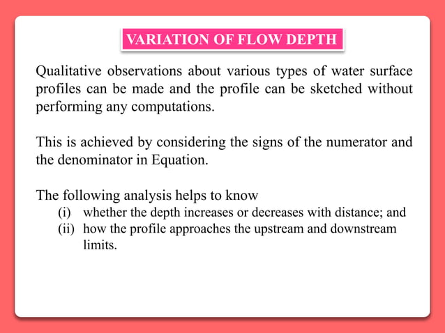 Gradually varied flow | PPTX