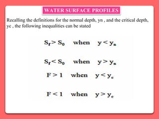 Gradually varied flow | PPTX