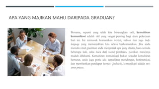 Graduan dan Cabaran Alam Pekerjaan | PPTX