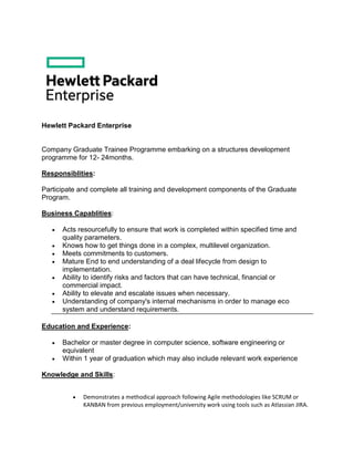 Graduate development program for analytics and data management | PDF