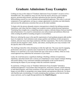 Graduate Admissions Essay Examples.pdfGraduate Admissions Essay ...