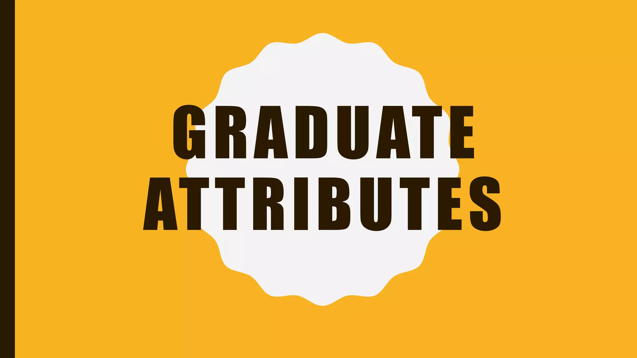 UWS Graduate Attributes | PPTX
