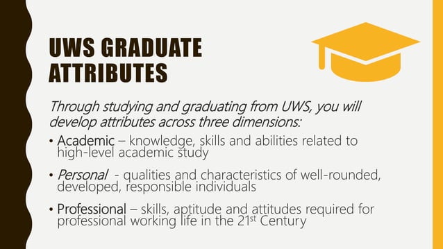 UWS Graduate Attributes | PPTX