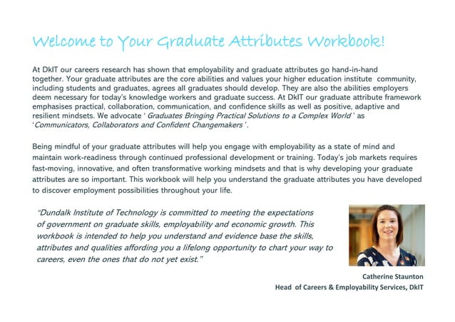 Draft - Graduate Attribute Workbook | PPT