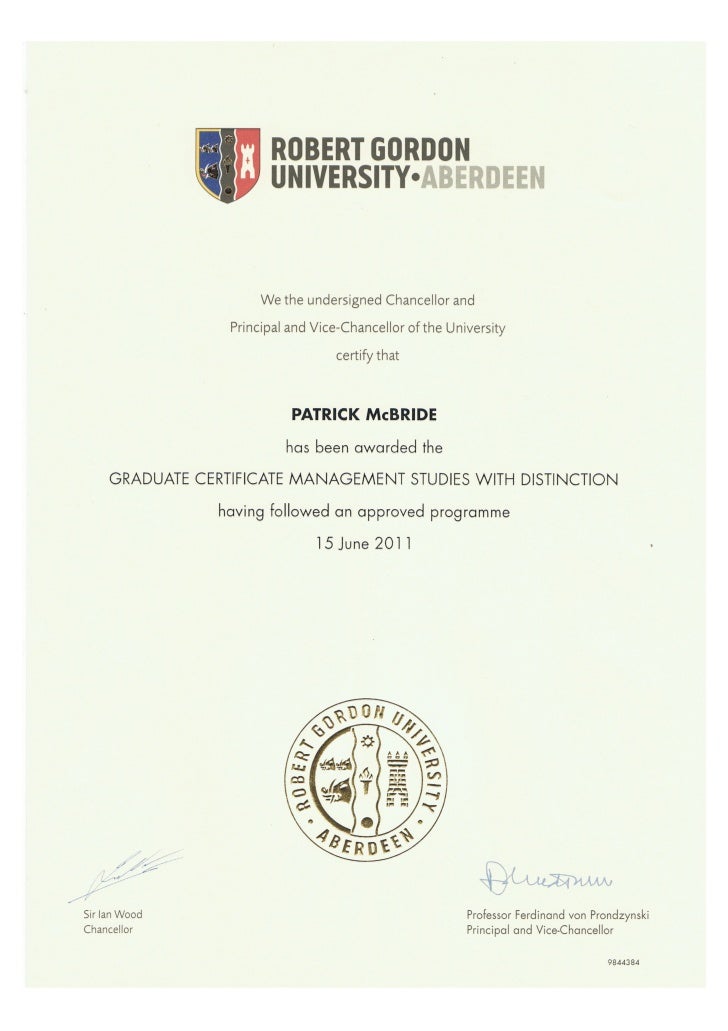 Graduate Certificate