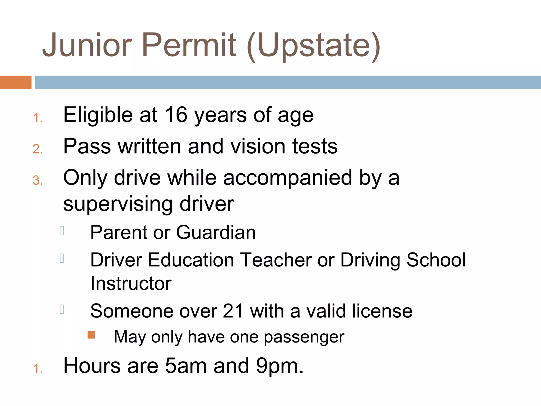 Graduated driver licensing | PPT