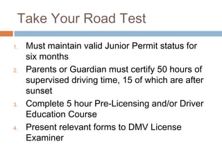 Graduated driver licensing | PPT