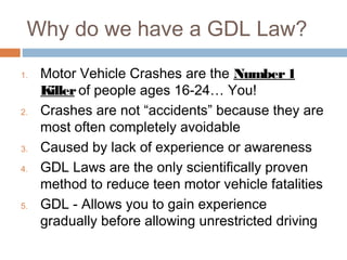 Graduated driver licensing | PPT