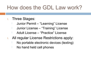 Graduated driver licensing | PPT