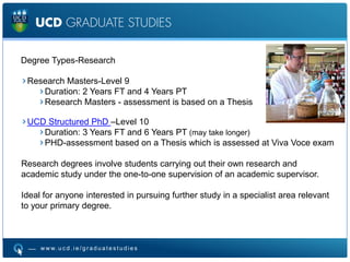 Graduate Degrees UCD | PPT