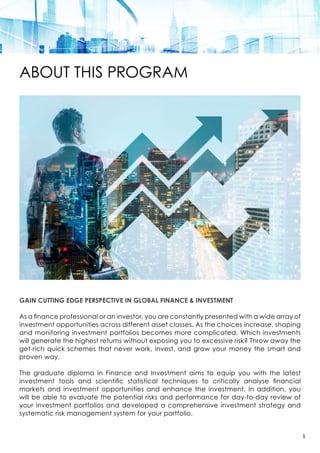 Graduate Diploma in Investment & Finance | PDF