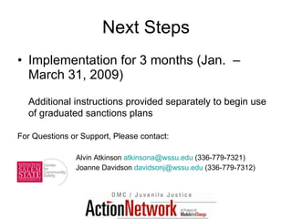 Graduated sanctions guidelines | PPT