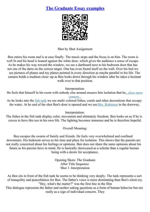 Graduate Essay Sample | PDF