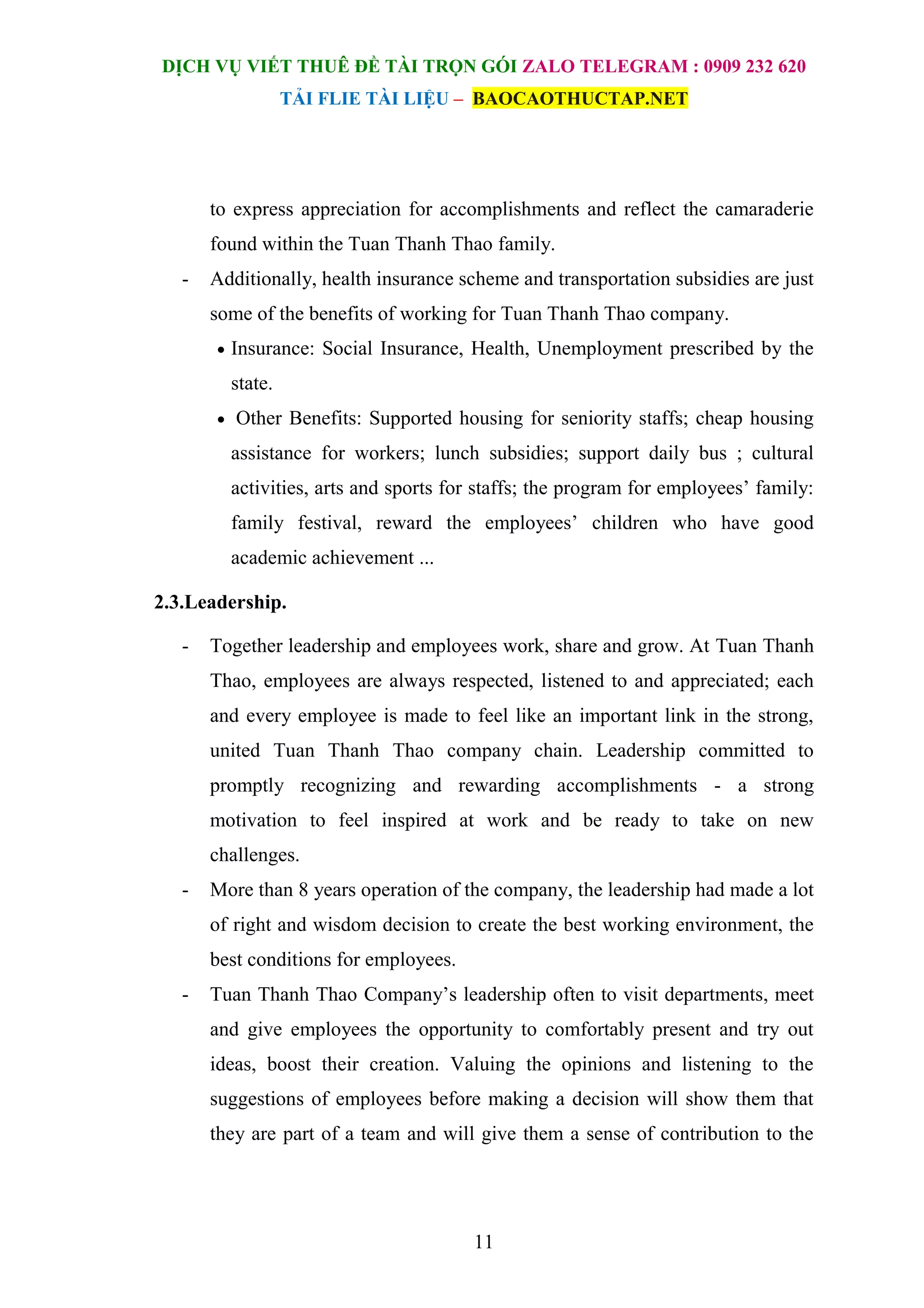 Graduate Internship Report Status Of Motivate Employees at company | PDF