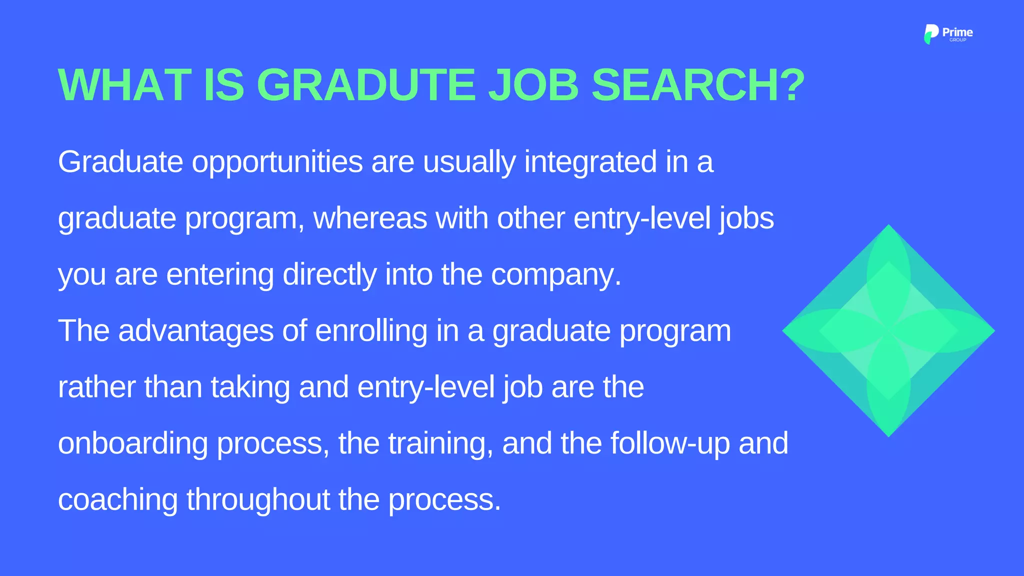 GRADUATE JOB SEARCH | PPT