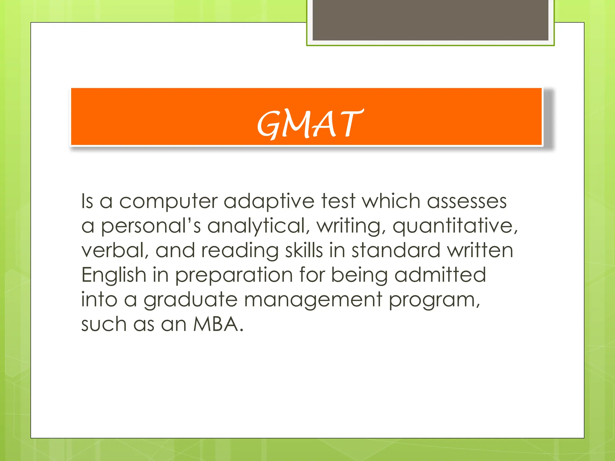All Graduate Management Admission Test.pptx