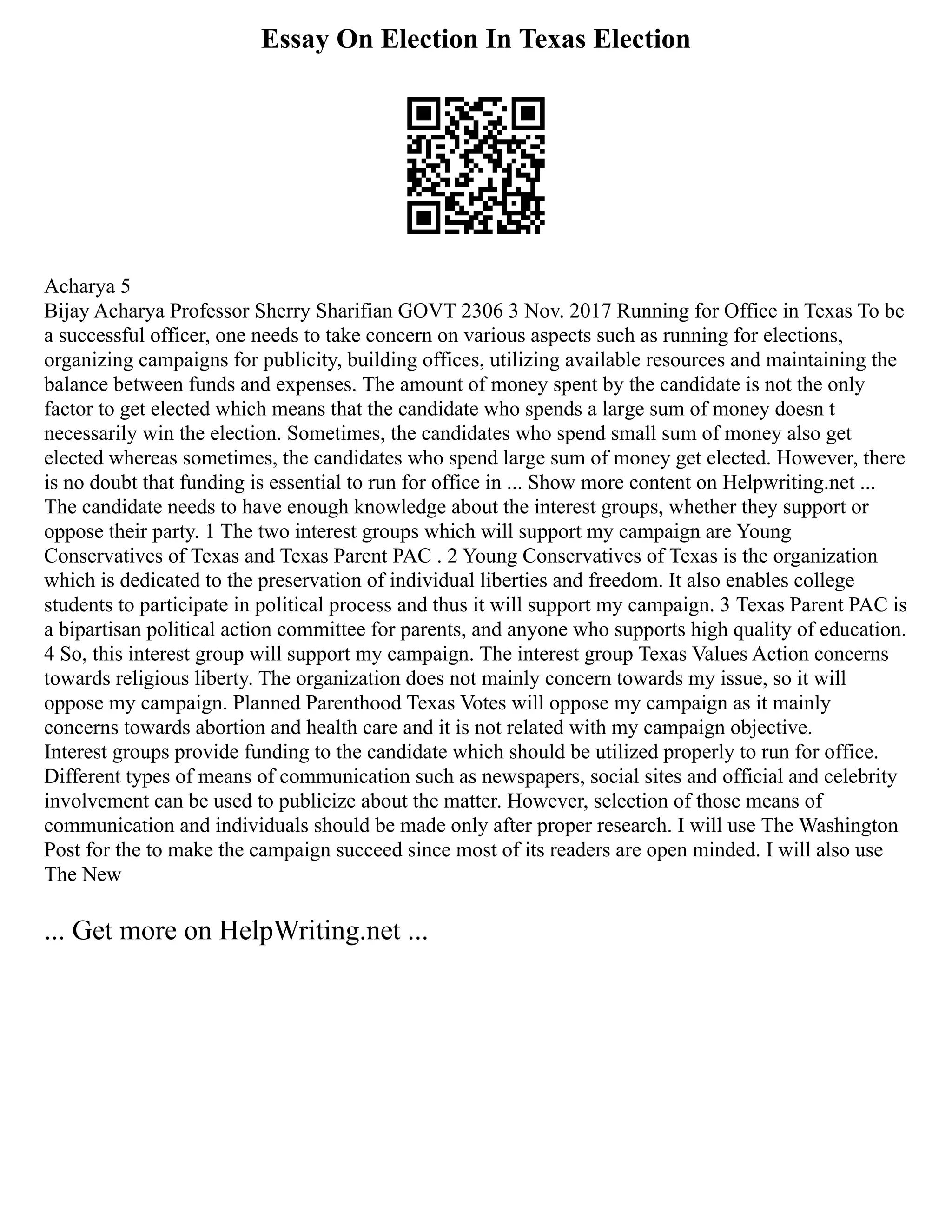 Graduate Nursing Personal Statement Examples Res | PDF