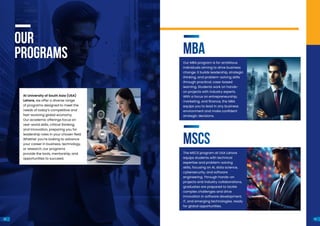 Graduate Programs Brochure for Postgraduate Students | PDF