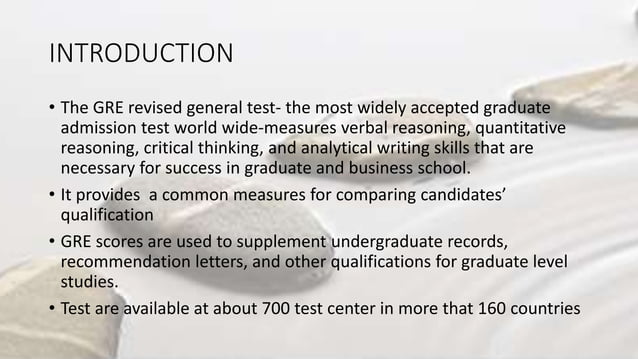 Graduate record examination (gre) | PPT