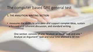 Graduate record examination (gre) | PPT