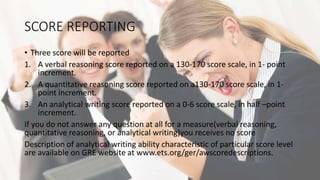 Graduate record examination (gre) | PPTX