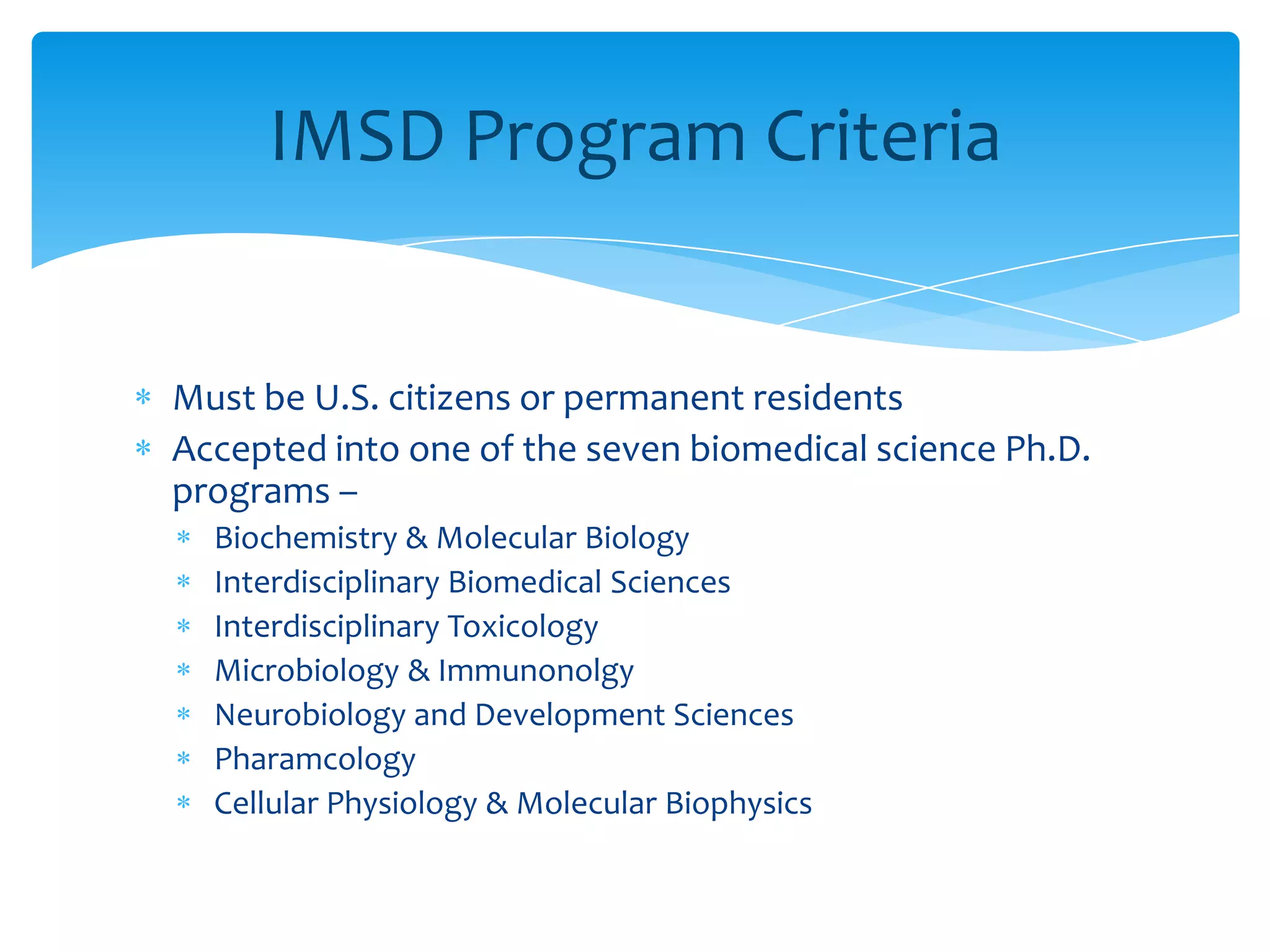 Graduate school imsd ppt example | PPT