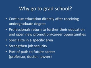 Graduate School Preparation | PPTX