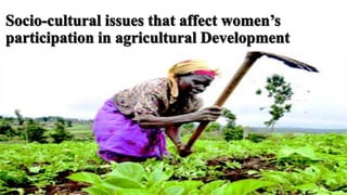 Gender issues affecting women's participation | PPT