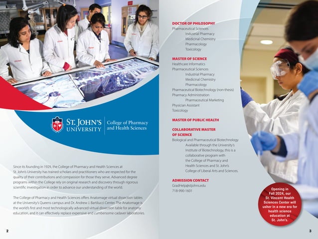 Graduate Viewbook June 2023 by St Johns University | PDF