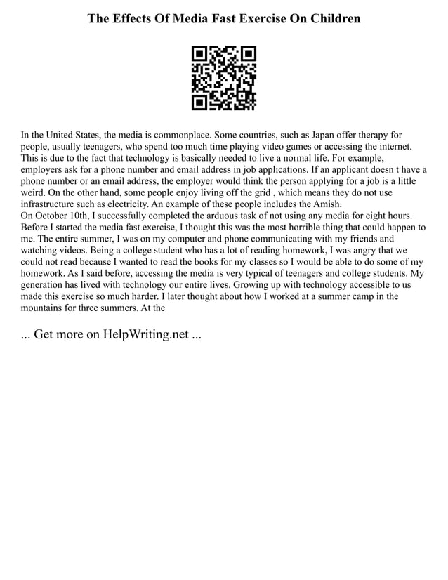 Graduate Writing Sample | PDF
