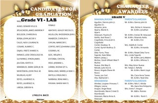 GRADUATION-PROGRAM-2024.docx a graduation | DOCX | Professional School ...