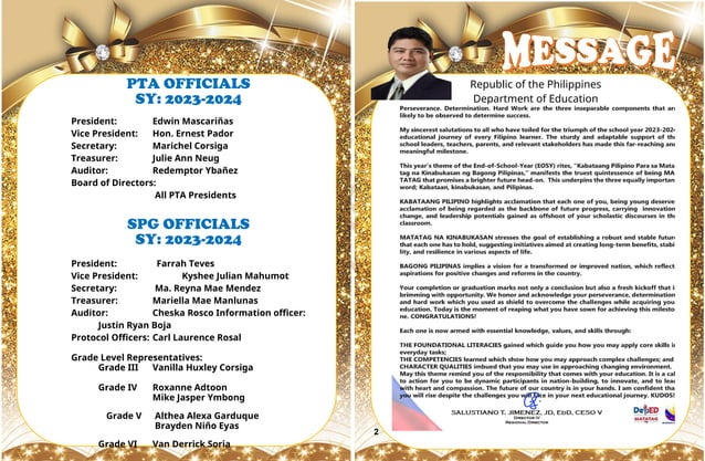 GRADUATION-PROGRAM-2024.docx a graduation | DOCX | Professional School | Postgraduate Education