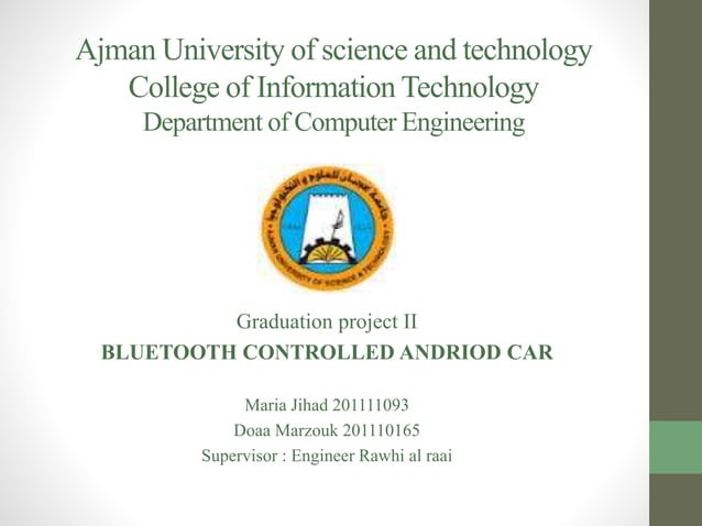 Bluetooth controlled android car | PPTX | Operating Systems | Computer Software and Applications