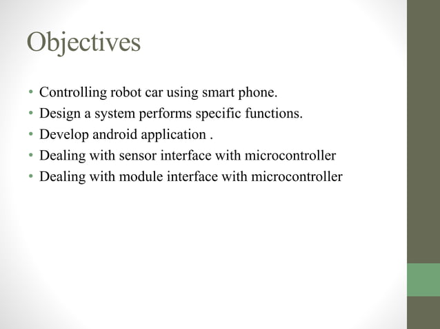 Bluetooth controlled android car | PPTX | Operating Systems | Computer Software and Applications