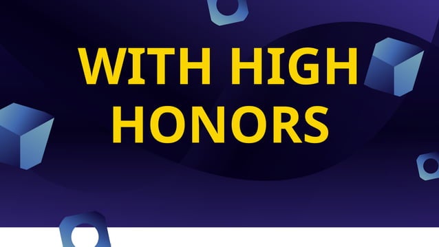 Graduation Convocation Ceremony Presentation in Dark Blue Yellow ...