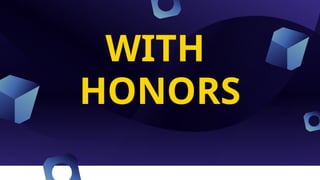 Graduation Convocation Ceremony Presentation in Dark Blue Yellow ...