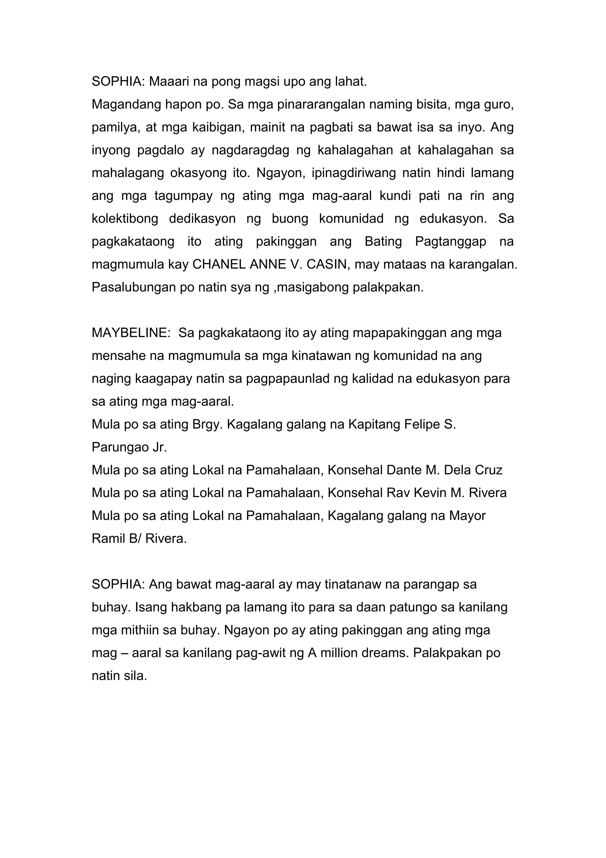 Graduation grade 6 -TAGALOG.docxdgsdgsdgsdgds | DOCX