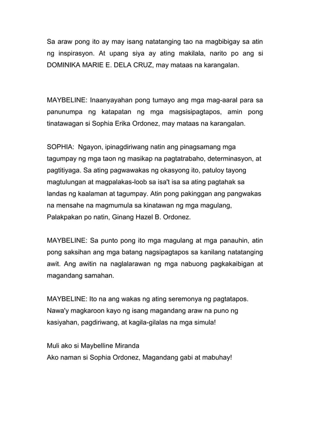 Graduation grade 6 -TAGALOG.docxdgsdgsdgsdgds | DOCX