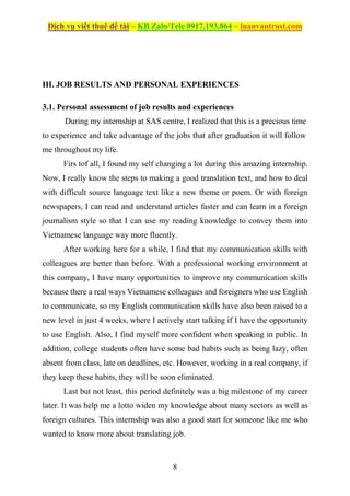 Graduation Internship Report Faculty Of Foreign Languages Dai Nam University.docx | Secondary ...