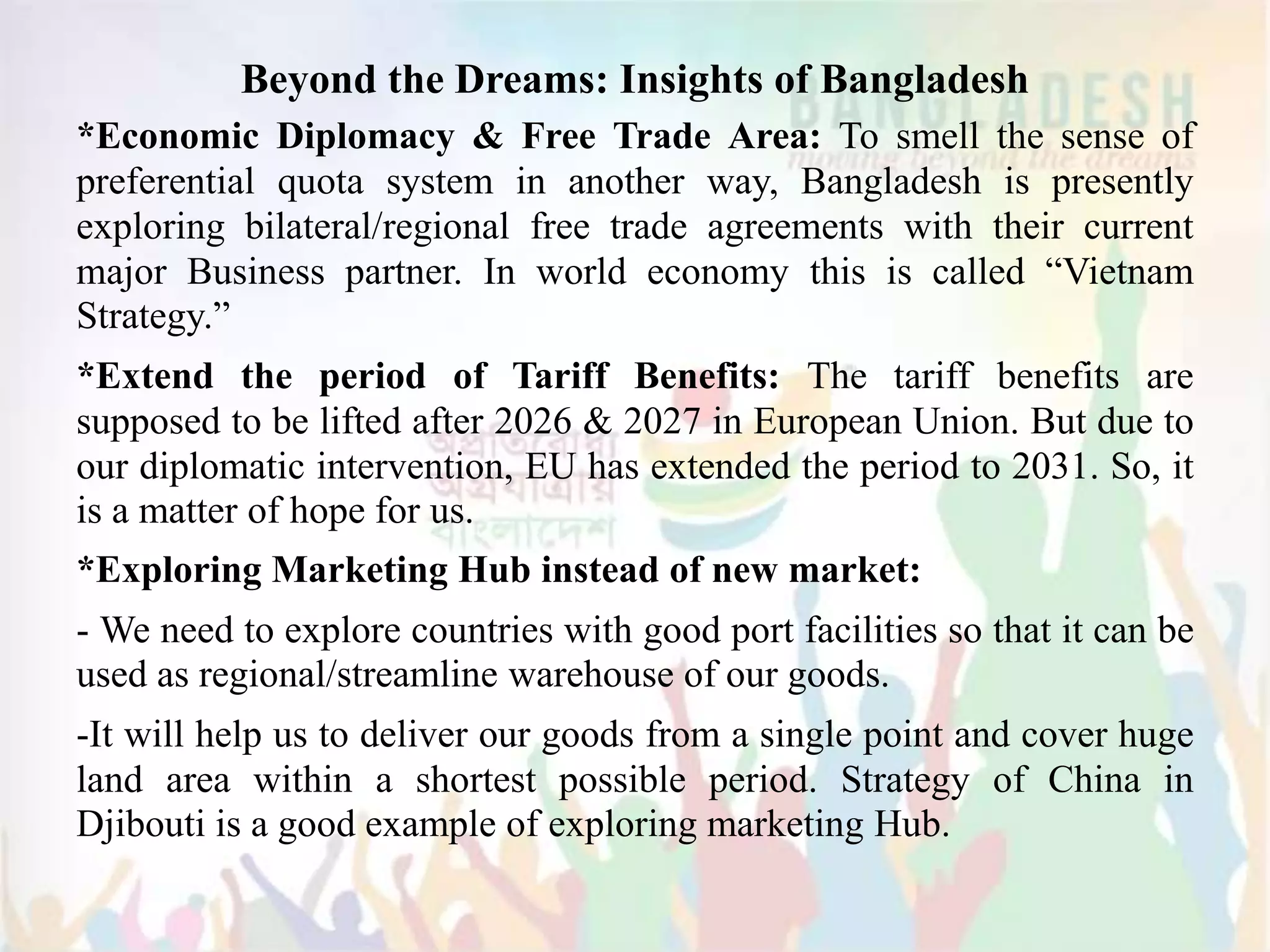 "Graduation of bangladesh from LDCs to developing countries" | PPTX