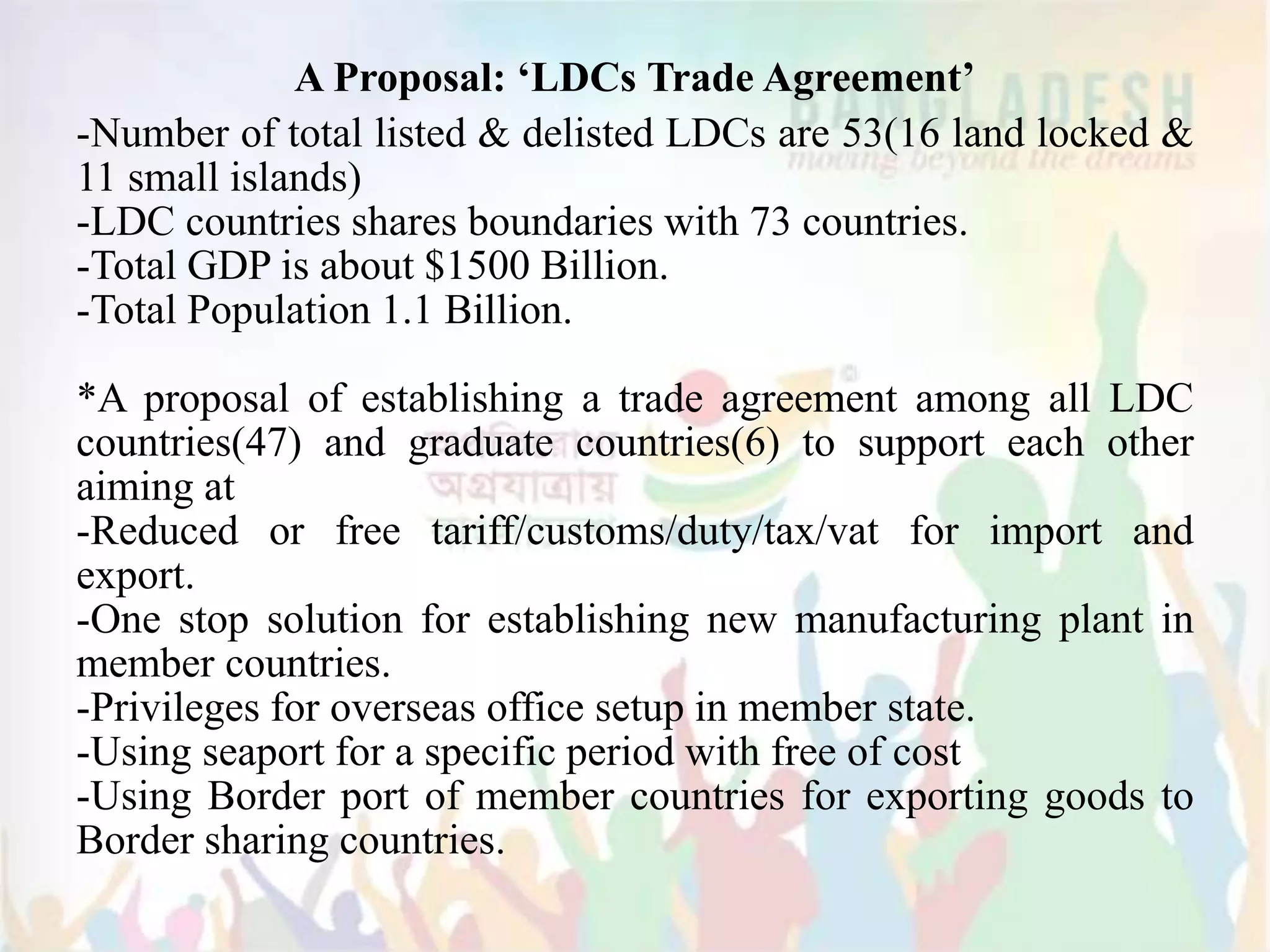"Graduation of bangladesh from LDCs to developing countries" | PPTX