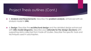 Brief Guidelines for Writing Graduation Project Thesis | PDF