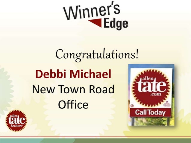 Allen Tate Realtors Winner's Edge Graduates_Charlotte_July 2014 | PPT