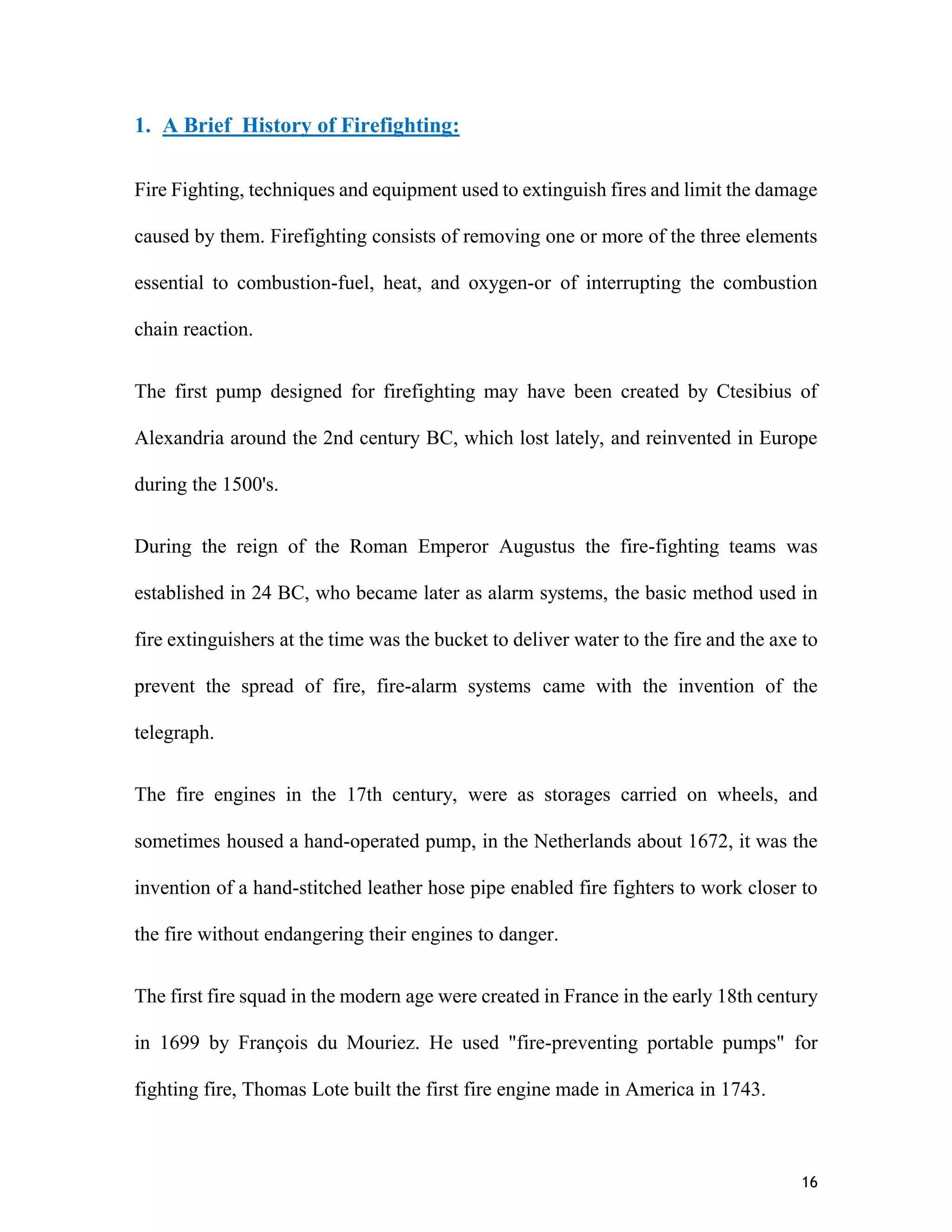 Fire Fighting System project | PDF