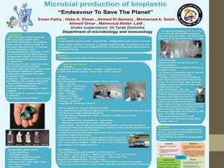 Biodegradable plastic- Graduation project. | PDF